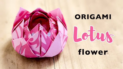 Lotus Flower Origami | Paperized Crafts