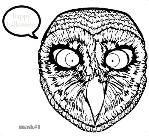 My Owl Barn: Free Printable Halloween Owl Masks
