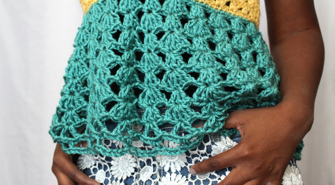 the dream crochet blog.: DIY // Crochet Tunic Two Toned Top. Free ...