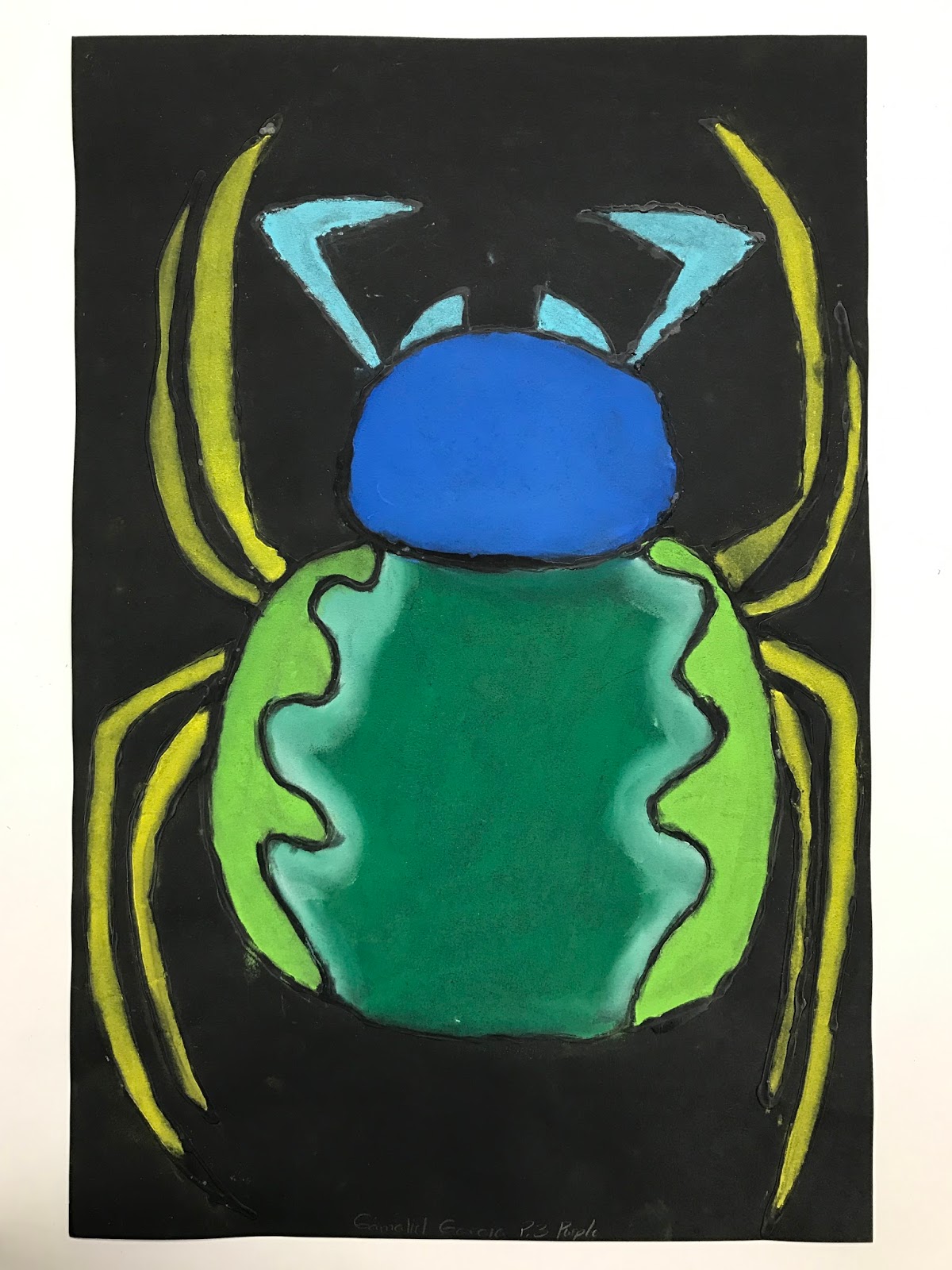 Mrs. Wille's Art Room: Period 3 Pastel bug drawings