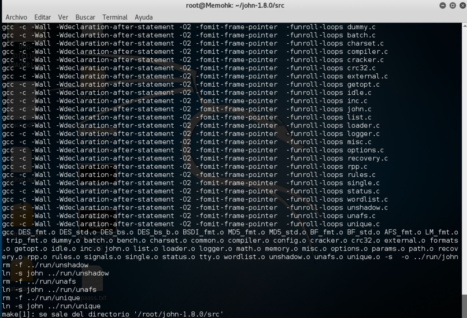 Como instalar John The Ripper ~ Secpronet