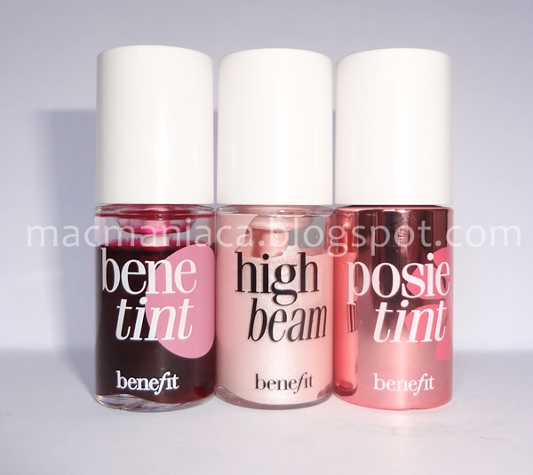 SWATCHES E RESENHA: BENE TINT, POSIE TINT E HIGH BEAM DA BENEFIT | M•A ...