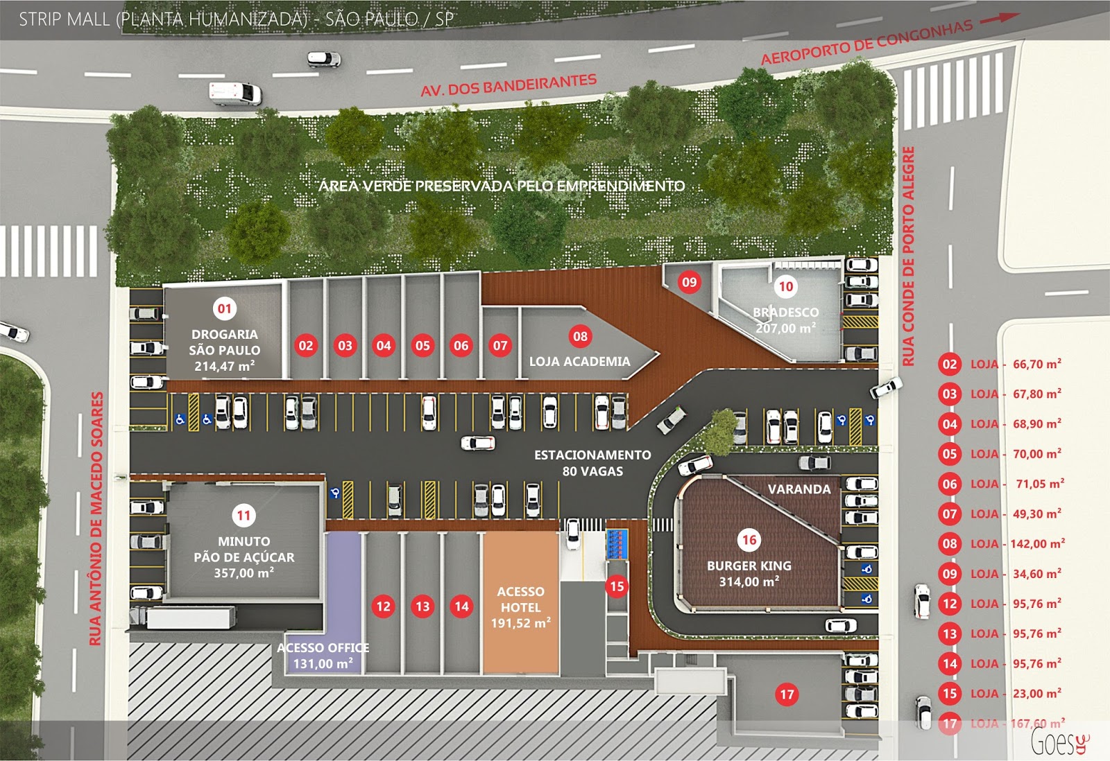 Alberto S. Goes: STRIP MALL (PLANTA HUMANIZADA) - SÃO PAULO/SP