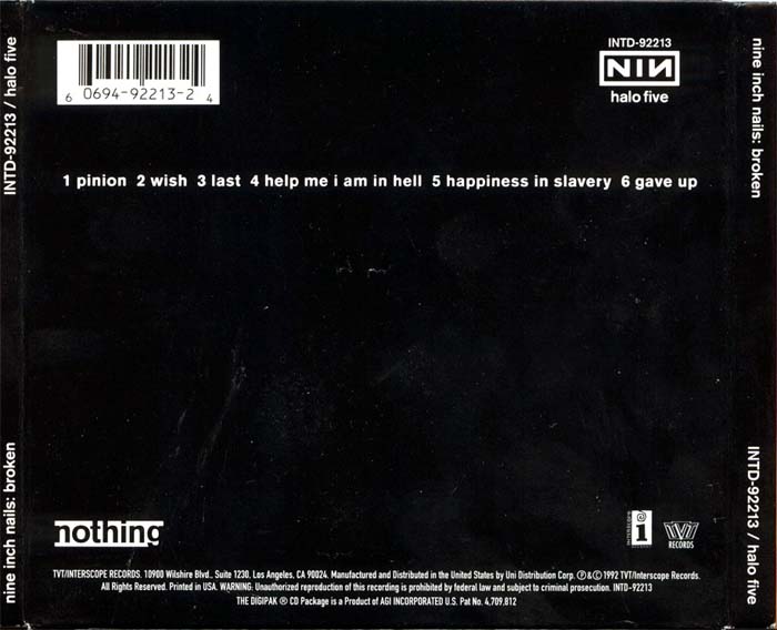 NINE INCH NAILS (NIN) : BROKEN ~ Sintiendo Sonidos