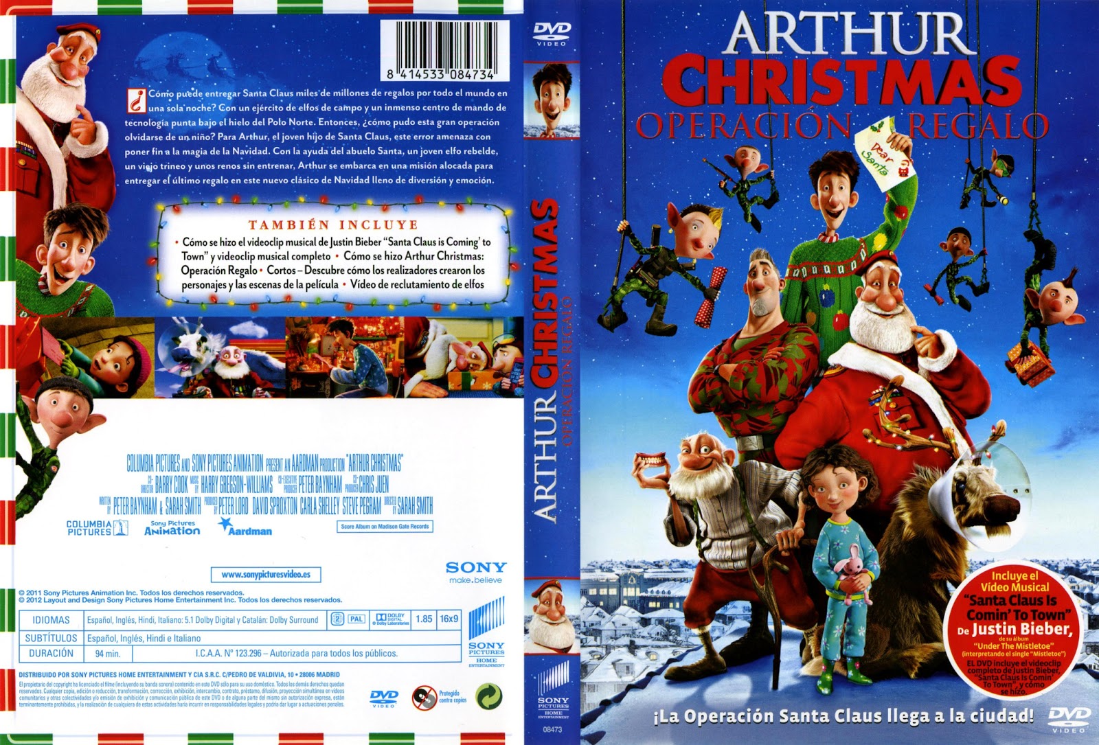 EL DESCUBRIMIENTO DE LAS PELICULAS AJENAS A DISNEY: Arthur Christmas ...