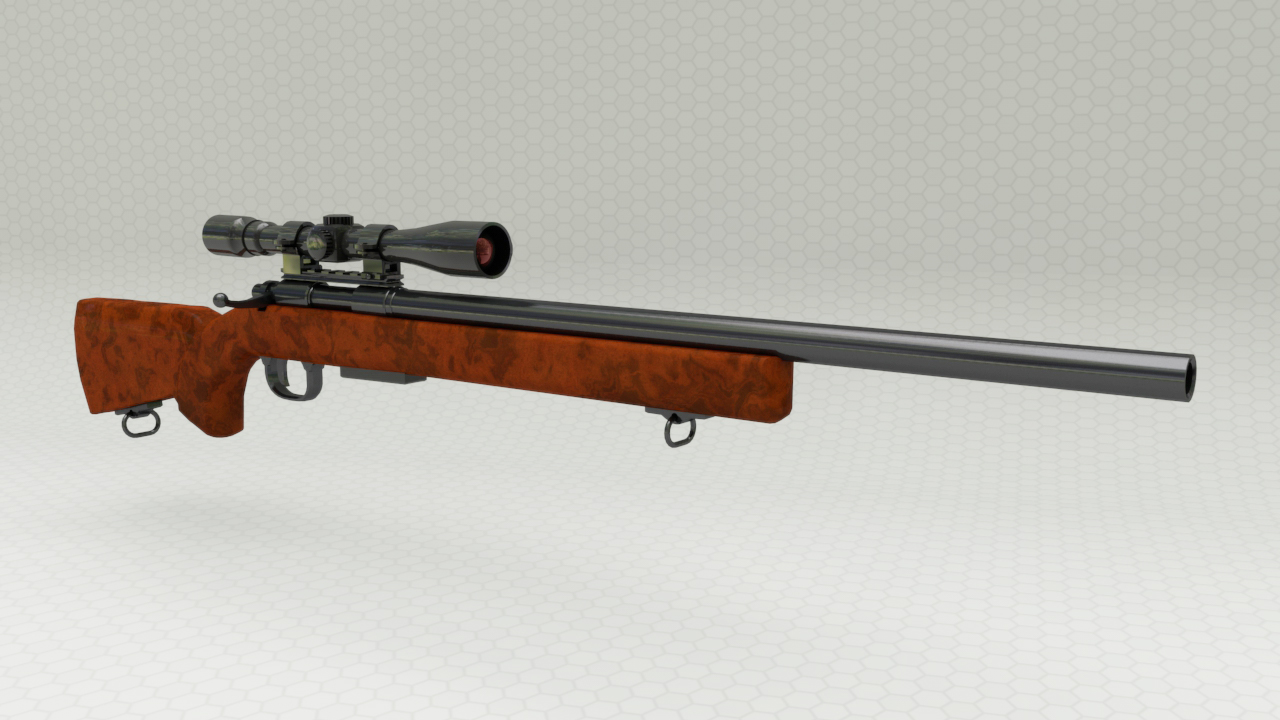 BA6 Independant Study: M24 Rifle Render