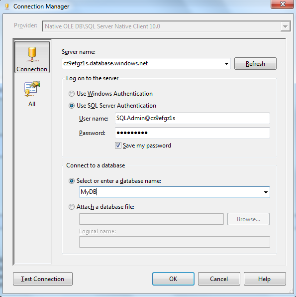 Just Another Microsoft Lover Loading Data To Sql Azure Using Bcp And Ssis