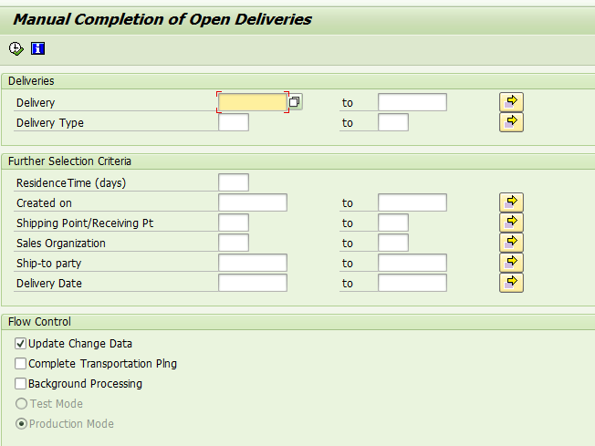 SAPist - My SAP experiments: Manual completion of delivery - VL_COMPLETE