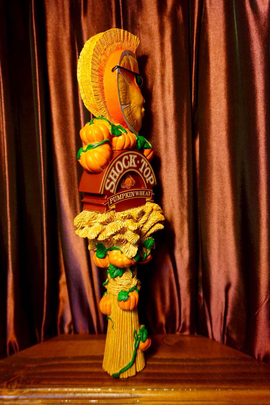 Tap Handle #596: Anheuser-Busch - Shock Top Pumpkin Wheat