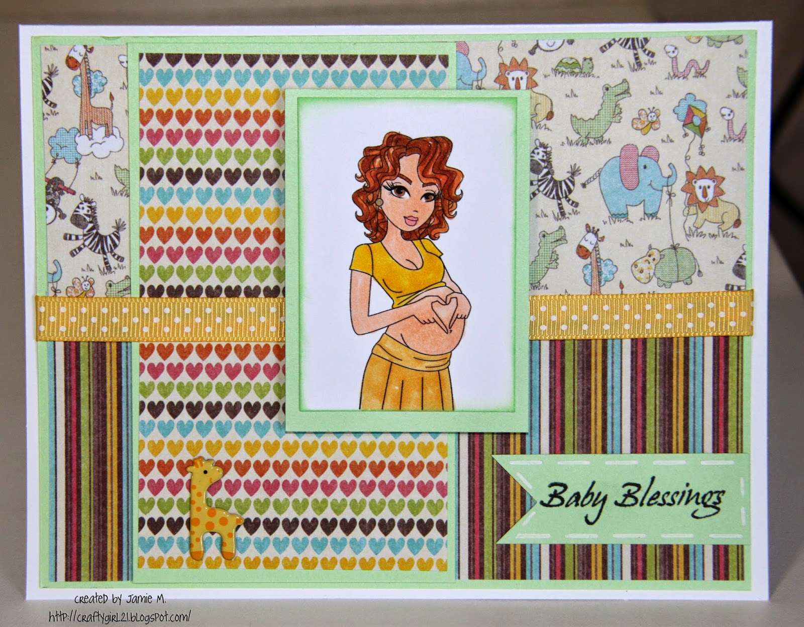 Crafty Girl 21!: Neutral Baby Card
