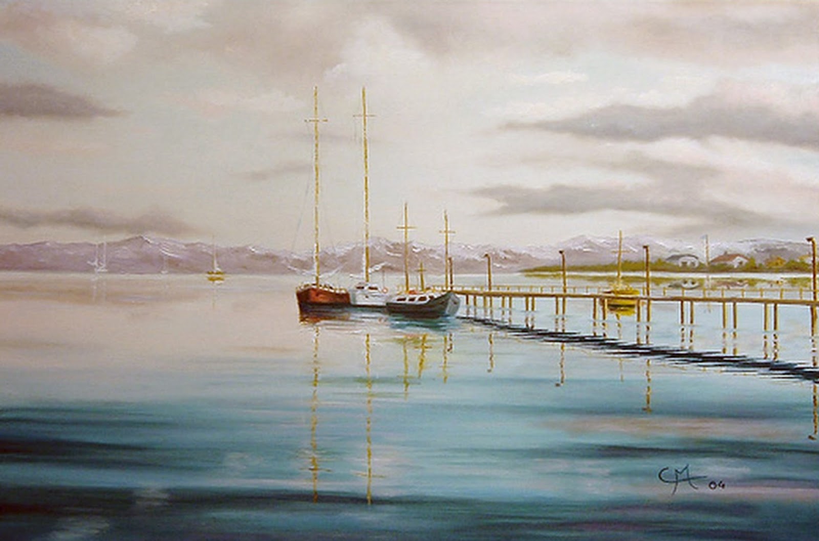 Arte y Actividad Cultural: CUADROS DE MARINAS AL OLEO