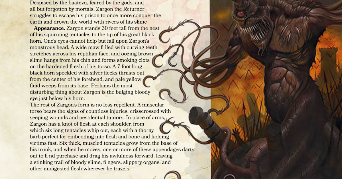 Dungeons & Dragons Saturn: Zargon (5a Edicion)