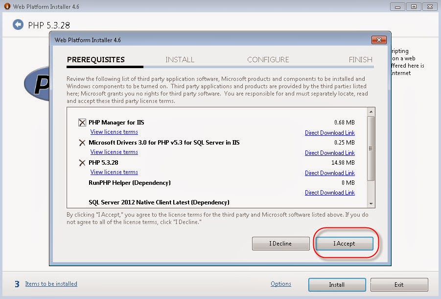 bank programmer: ติดตั้ง IIS7.5 + PHP5 + MYSQL บน Windows 7 แบบใช้ Web Platform ของ Microsoft