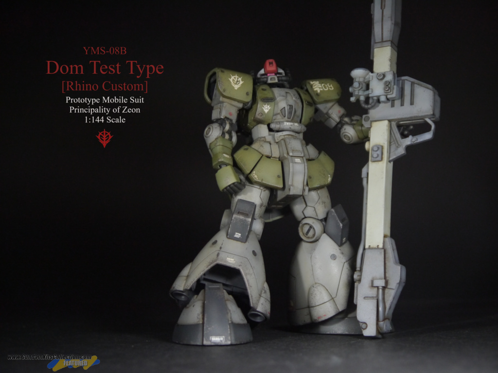 Custom Build: HG 1/144 YMS-08B Dom Test Type [Rhino Custom]