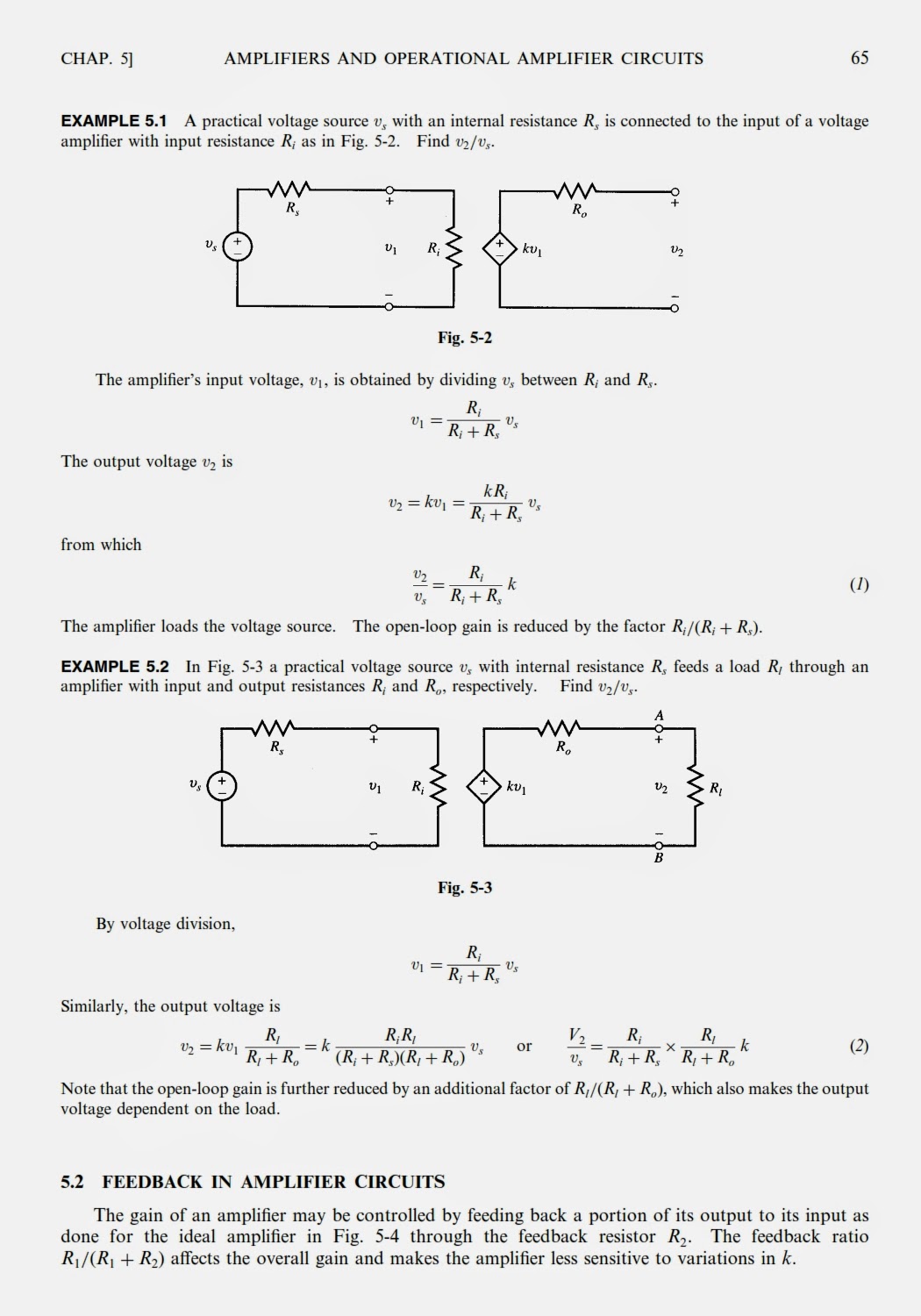 Hyperphysics ajc: Edminister - Chap 05 - Amplifiers and Operacional Amp