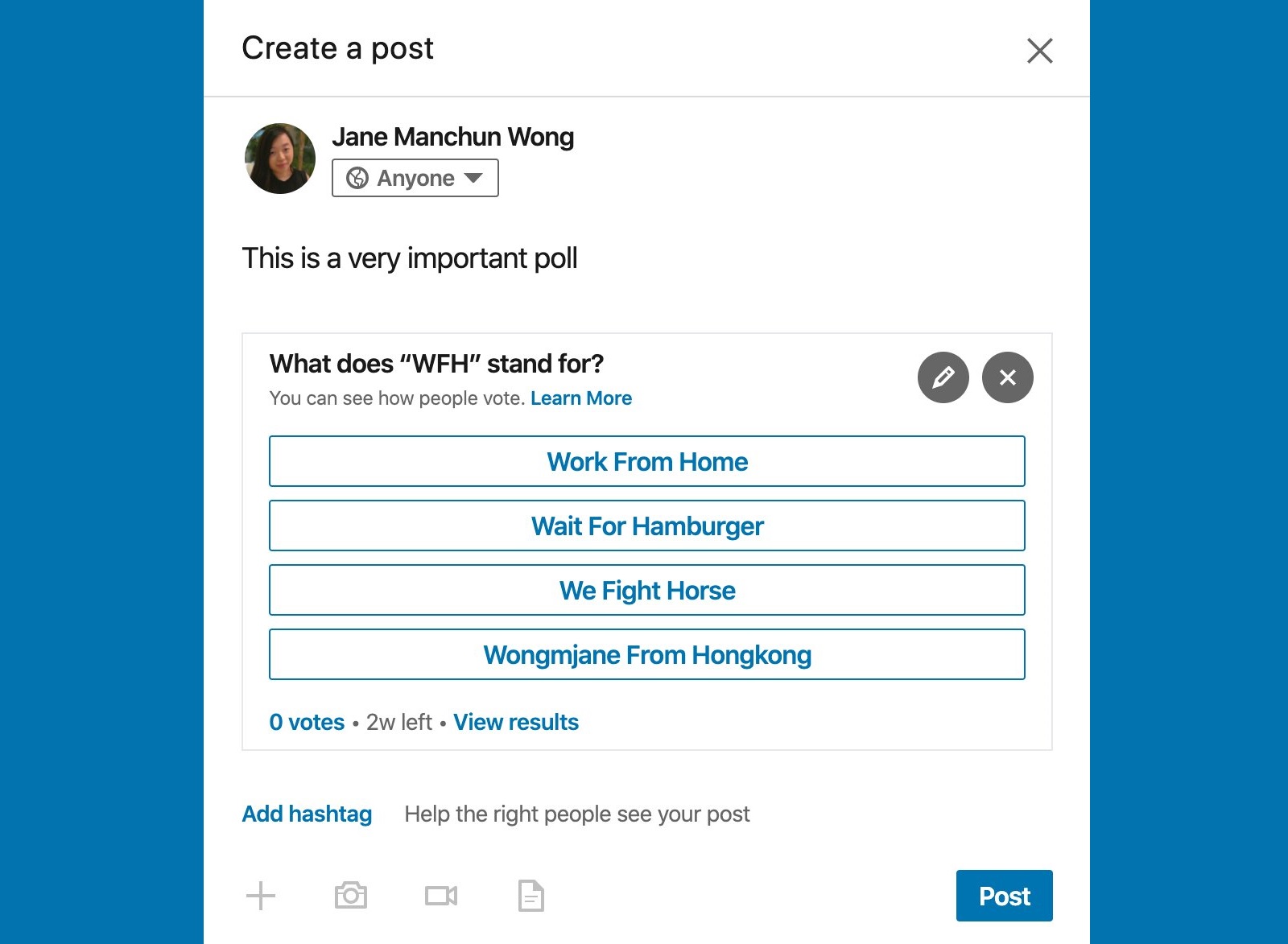 LinkedIn Tests Poll Option For Posts, A New Presentation Mode For ...