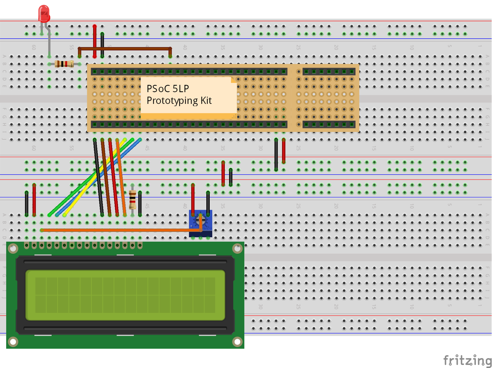 音源とオーディオの電子工作（予定）: PSoC 5LP Prototyping KitでChar LCD(HD44780)を使う まとめ