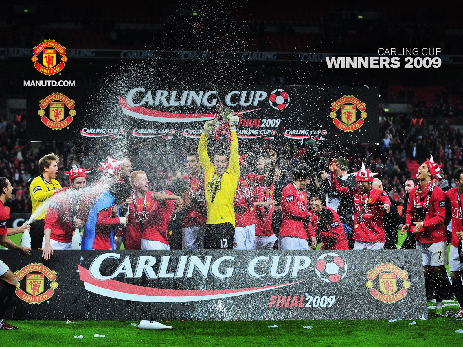 carling cup winner in 2009 wallpaper | Manchester United Wallpapers