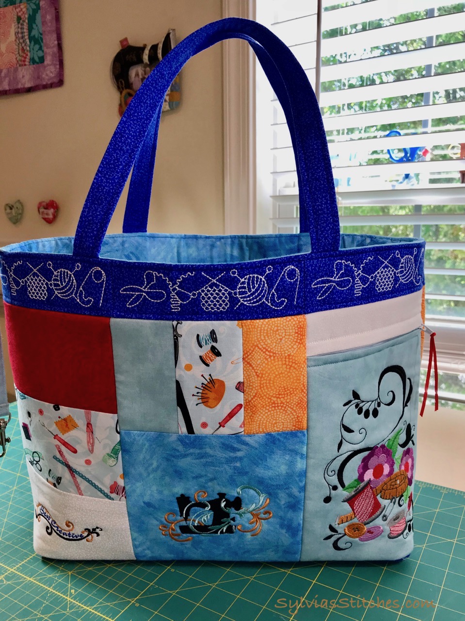 In the Hoop Sewing Tote for Fabric Challenge - Sylvia's Stitches