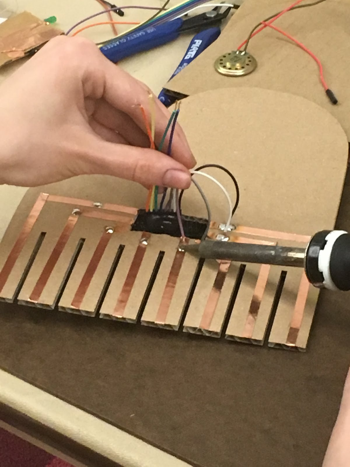 Robot Ambassador: Cardboard Electronic Pianos
