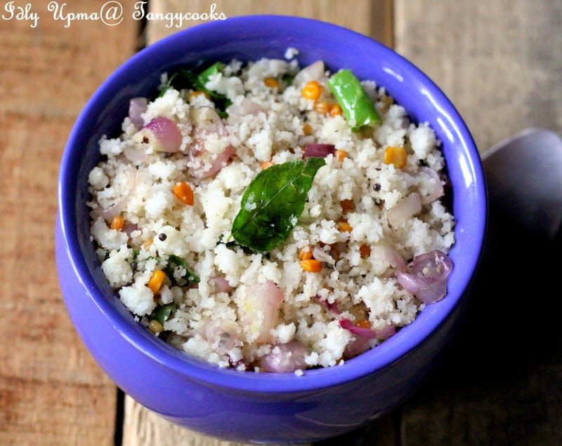 CONCOCTIONS OF A COOKAHOLIC !!!: Idly Upma-Leftover recipes