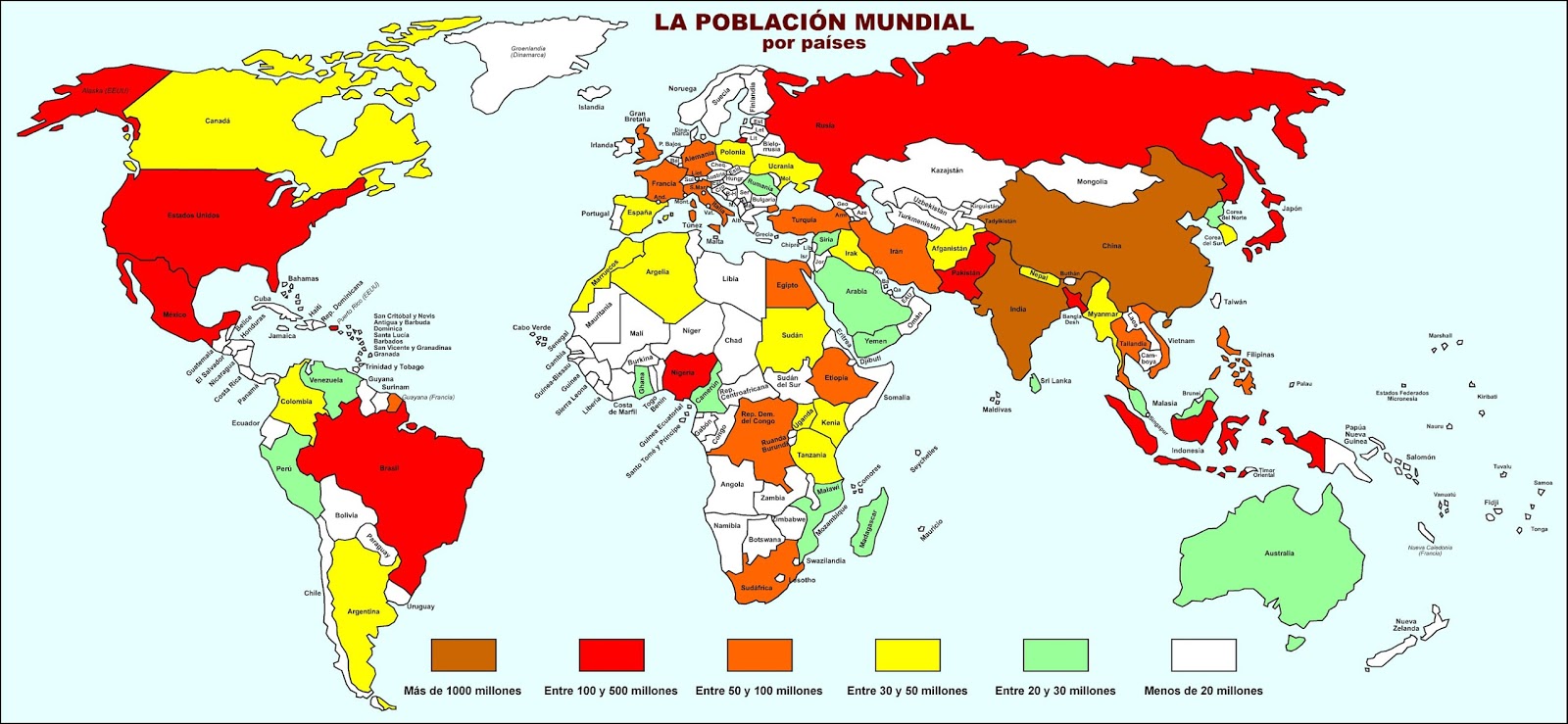Atlas Geográfico: El mundo