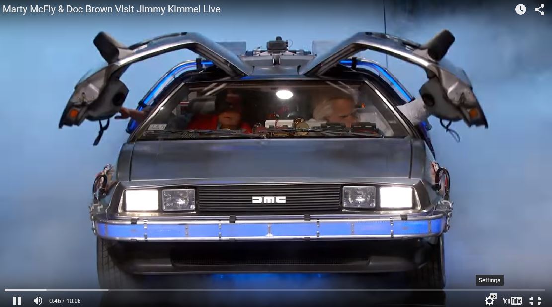 Just A Car Guy: Doc and Marty were on the Jimmy Kimmel last night