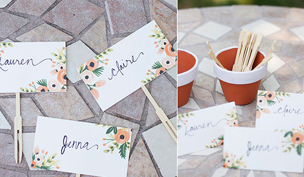 {DIY} Table Setting & Place Cards - Michaela Noelle Designs
