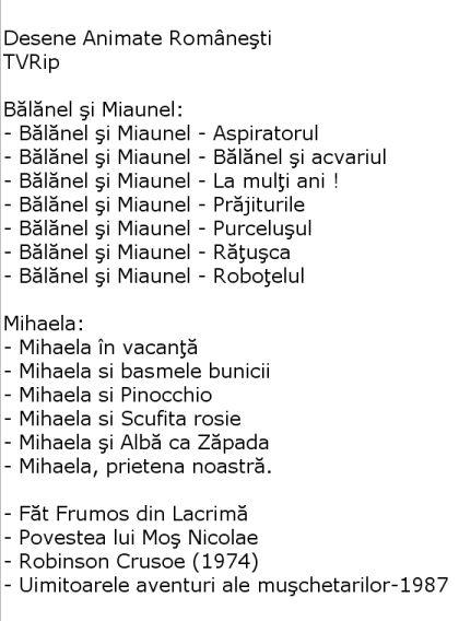 DESENE ANIMATE si UMOR ... GRATIS ... !: Desene Animate Româneşti
