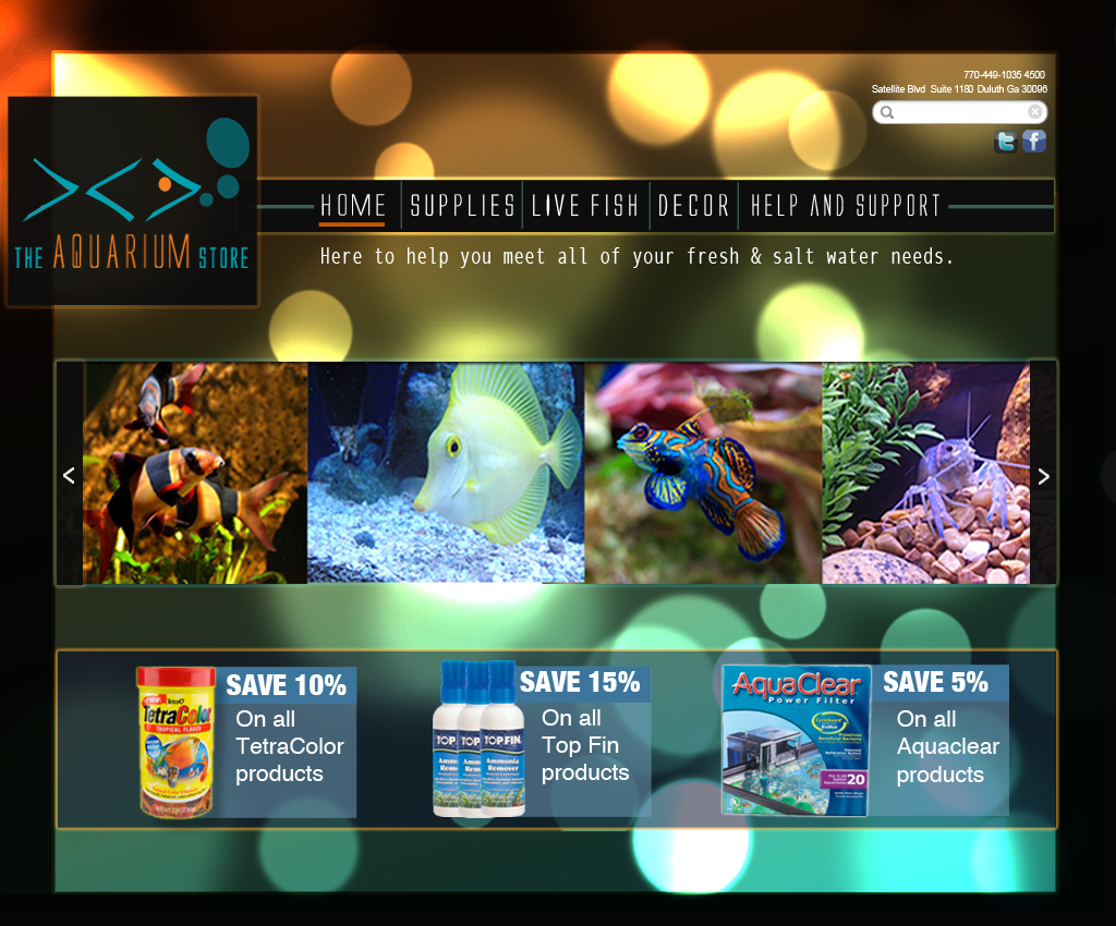 13Designs: Project 6: Brand Identity ( the aquarium store )