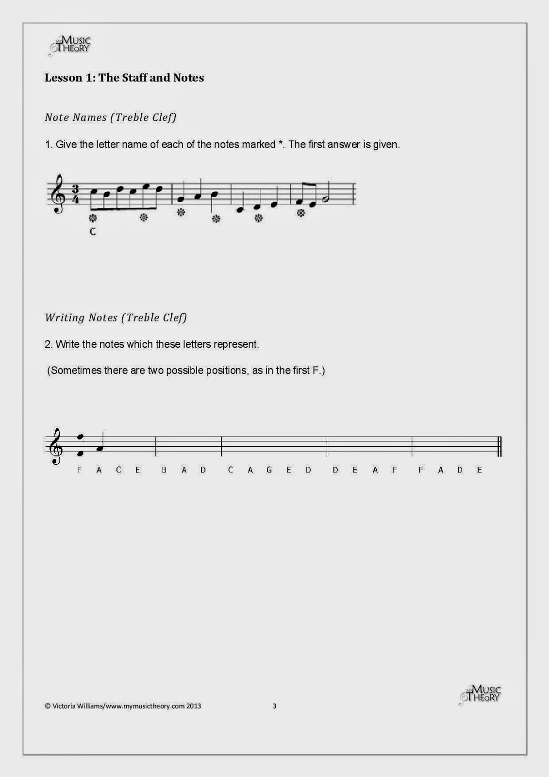 TEACHING and LEARNING RESOURCES : Grade 1 Exercises