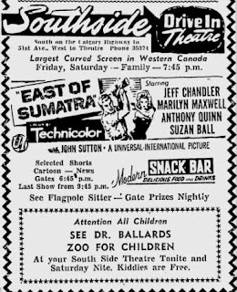 Vintage Edmonton: Drive-In Theatre Ads Part 3