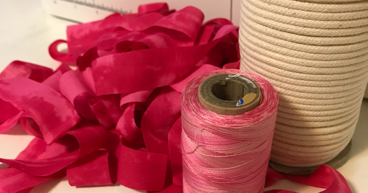 How to use up fabric scraps - Fabric Rope Bowls