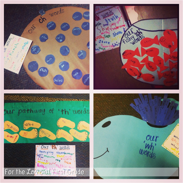 For the Love of First Grade: Digraph Crafts
