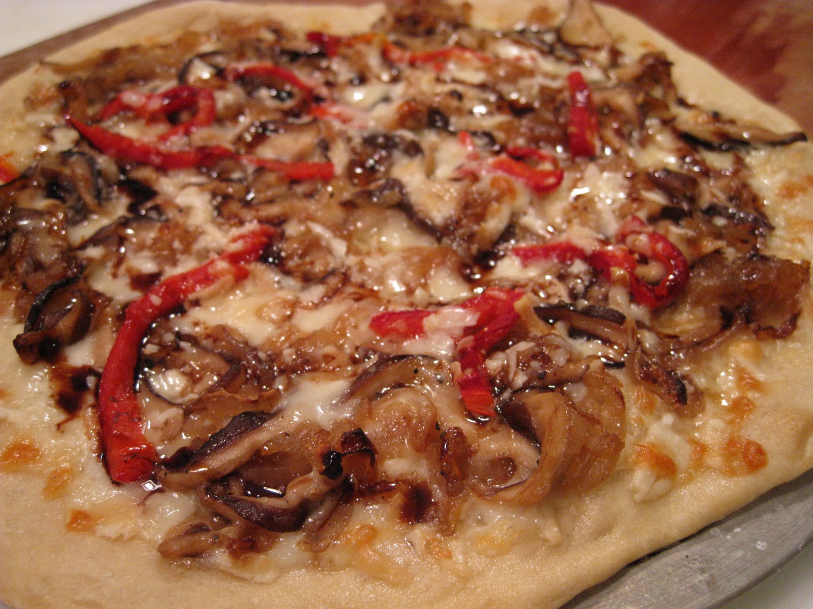Shiitake Mushroom Pizzas