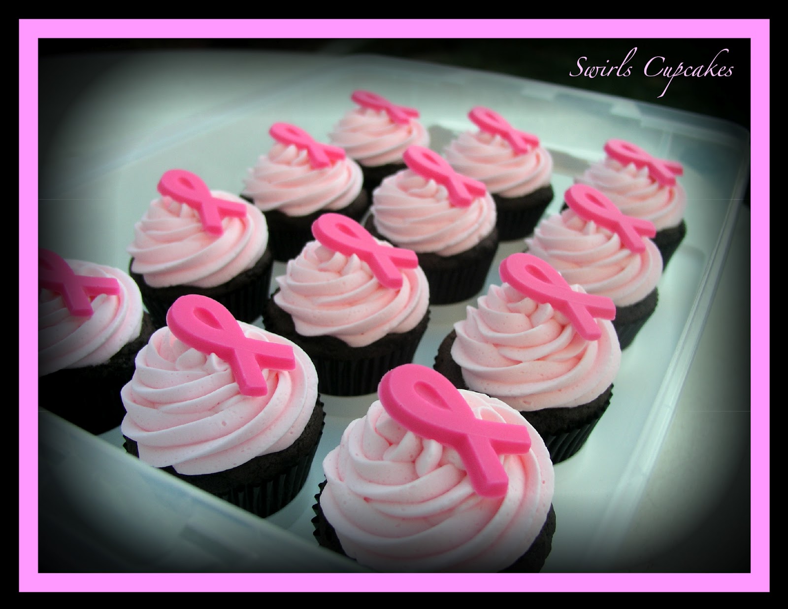 Swirls Cupcakes!: Cancer Awareness Cupcakes
