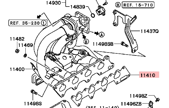 АвтоБЛОГ MITSUBISHI: Комплект прокладок двигателя для Mitsubishi Lancer ...