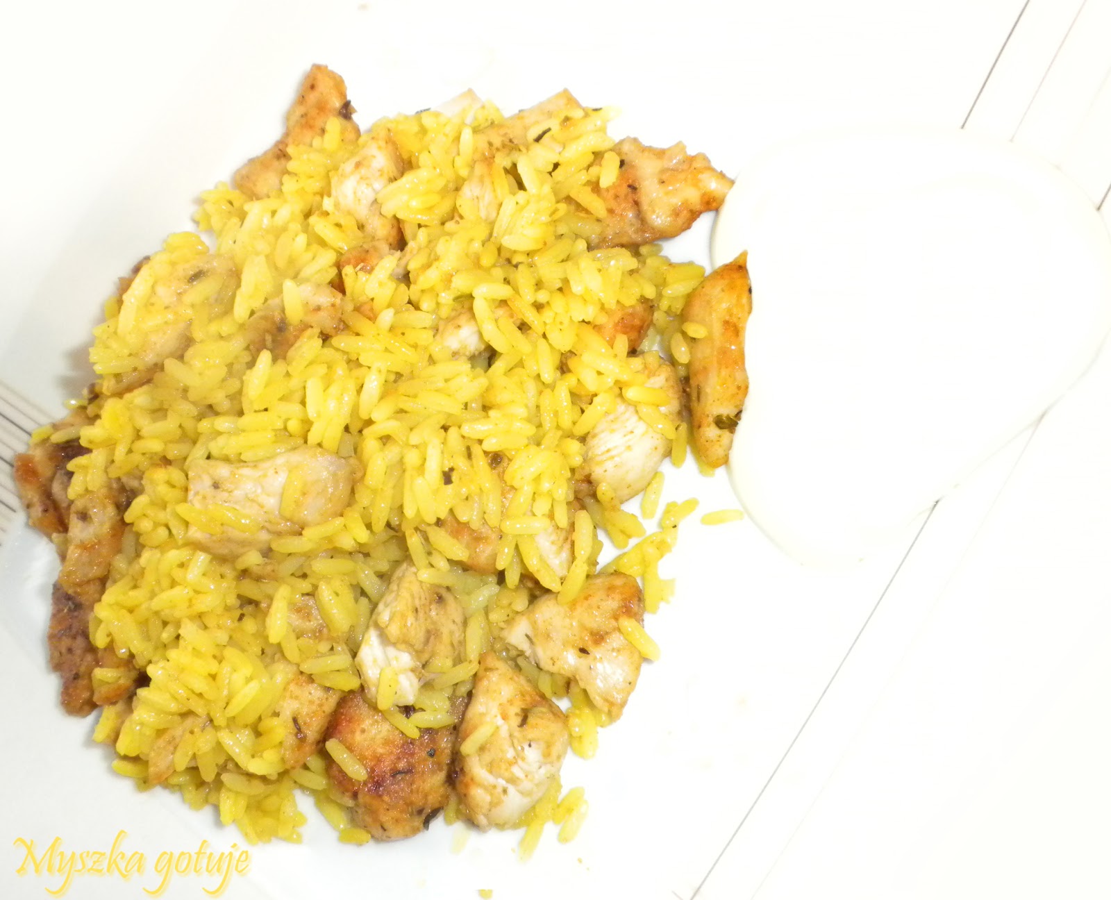 Myszka gotuje: Gyros z ryżem curry