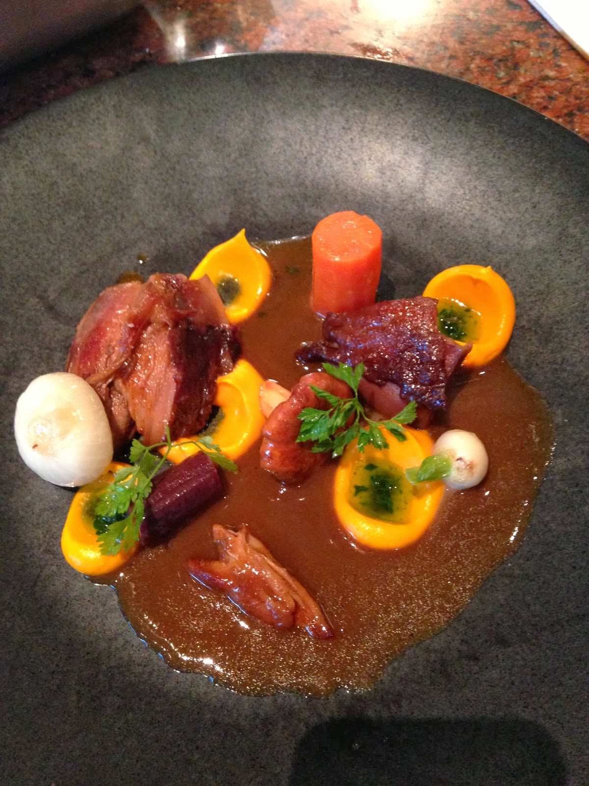 The Post Ranch Kitchen: Local Rooster and Cockscomb