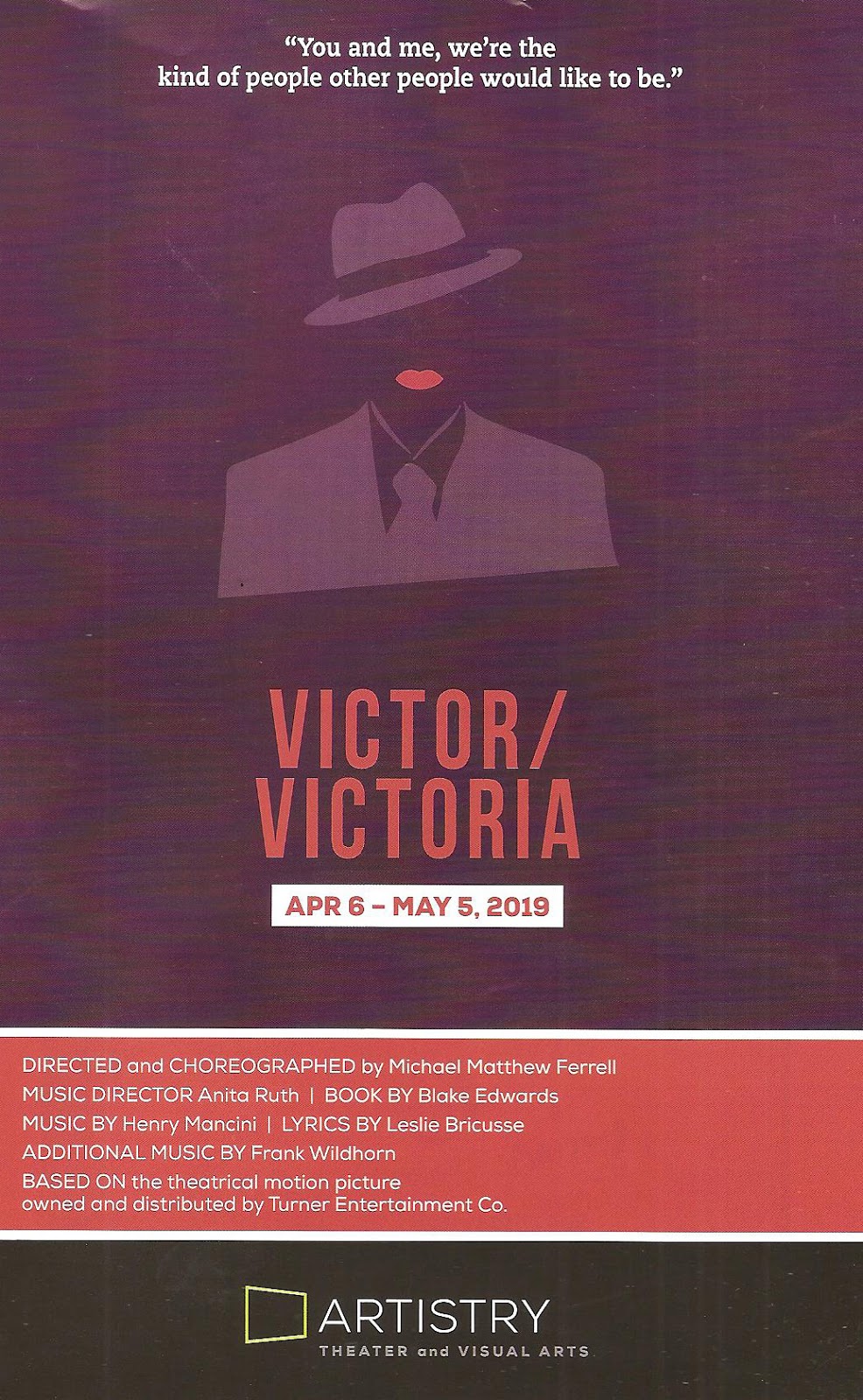 Cherry and Spoon: "Victor/Victoria" by Artistry at Bloomington Center ...