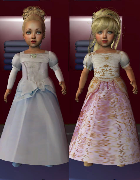 Birdgurl's Sims 2 Creations: Toddler Female Halloween Costume Collection 2