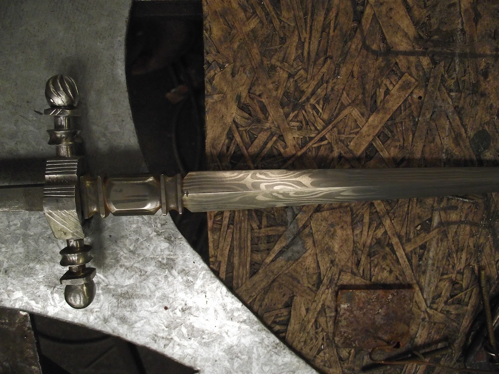 The New Hearth: Pattern Welded Baroque Quillion Dagger