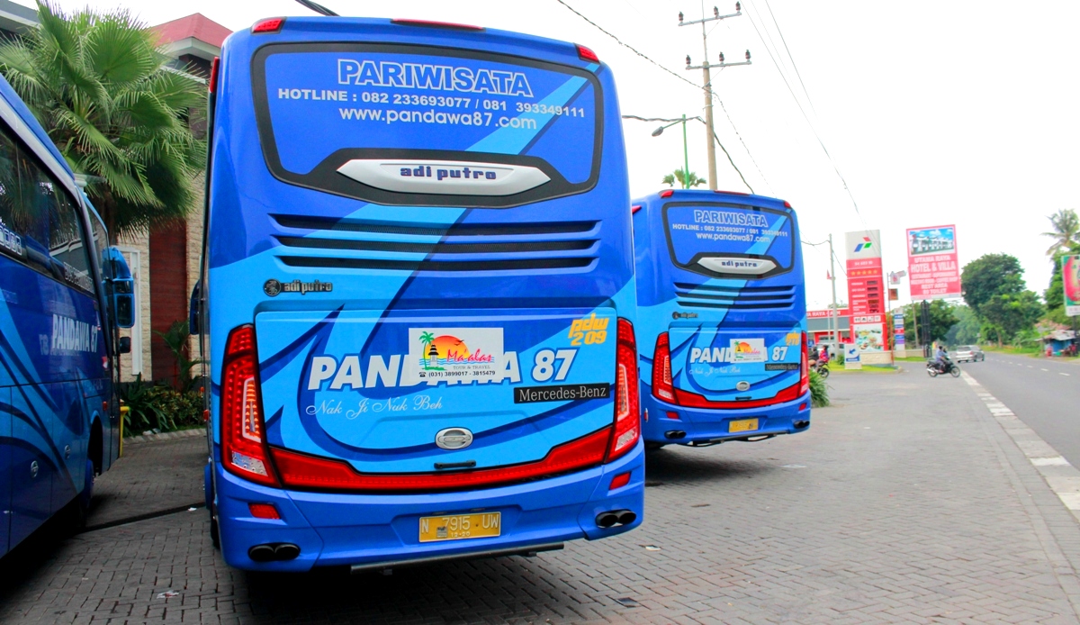 Foto Bus Pandawa Jetbus 2 HD Biru - Kumpulan Foto Bis