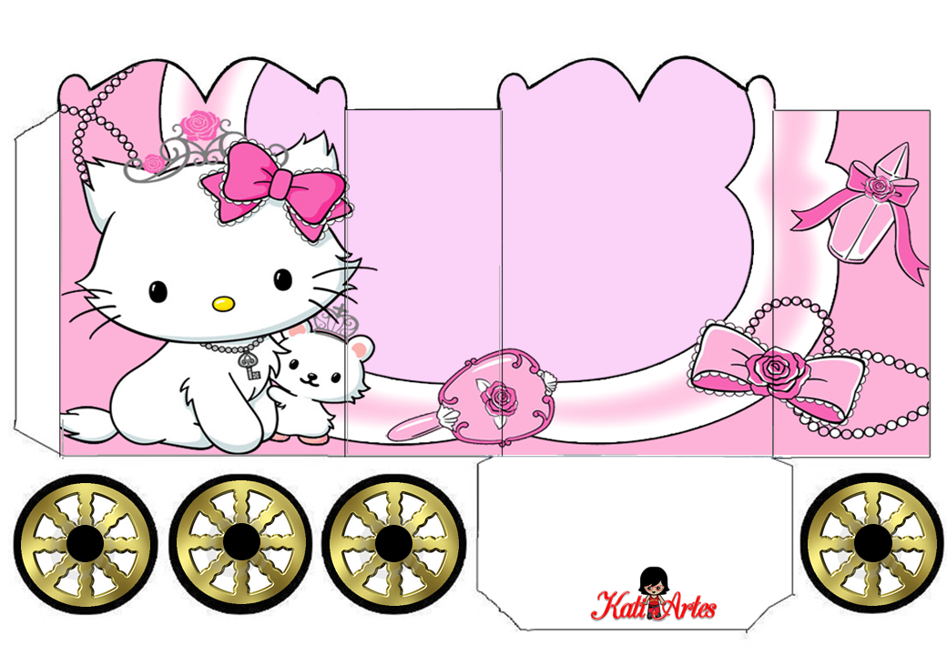Hello Kitty: Princess Carriage Shaped Free Printable Box. - Oh My ...