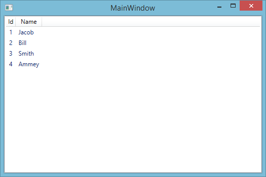 WPF LISTVIEW BINDING USING EDMX FILE WPF LISTVIEW BINDING USING EDMX FILE