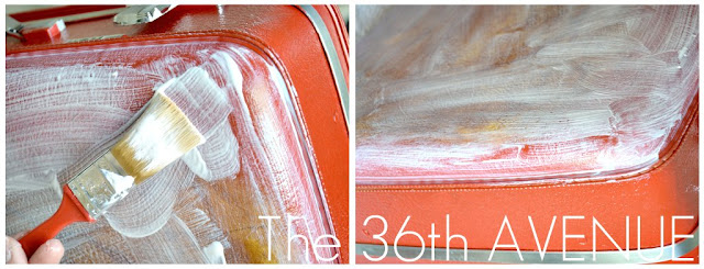 Mod Podged Fabric Suitcase! | The 36th AVENUE