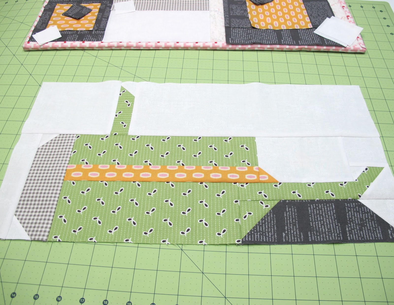The Quilty Barn Along...Vintagey Farm Girl Tractor Block Tutorial ...
