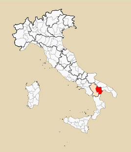 Província di Matera - Dados Administrativos ~ Itália