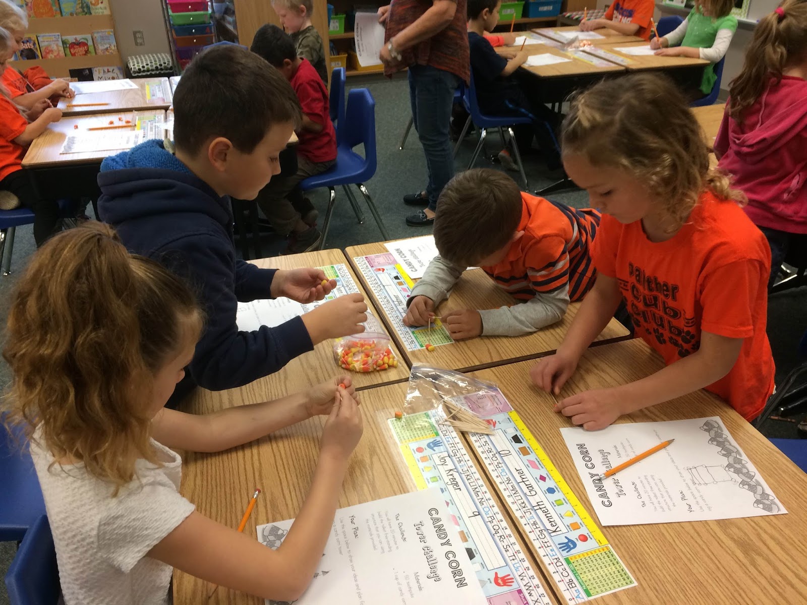 Miss Weeding's 1st Grade: Candy Corn Tower Challenge