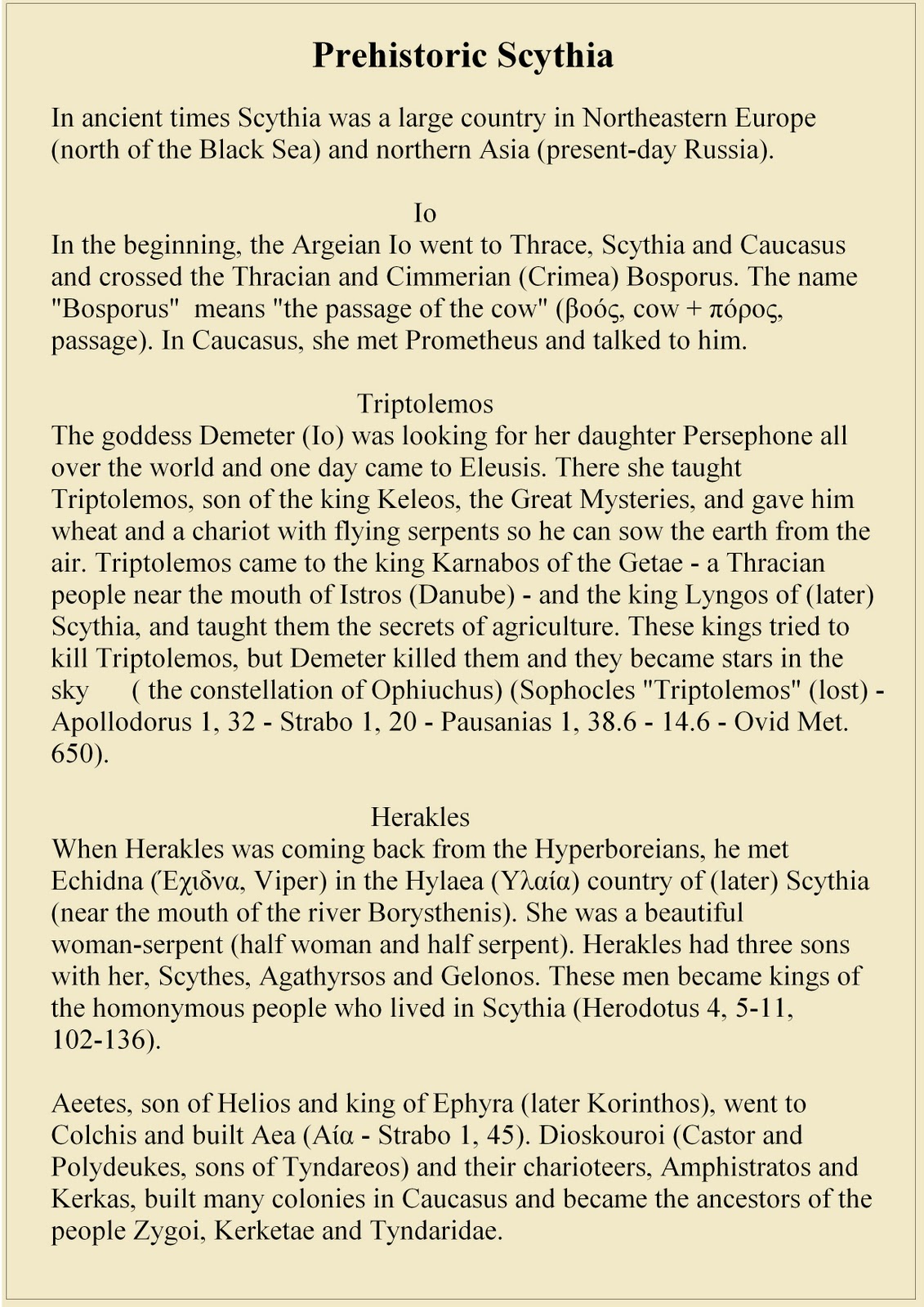 Metron Ariston: Scythia